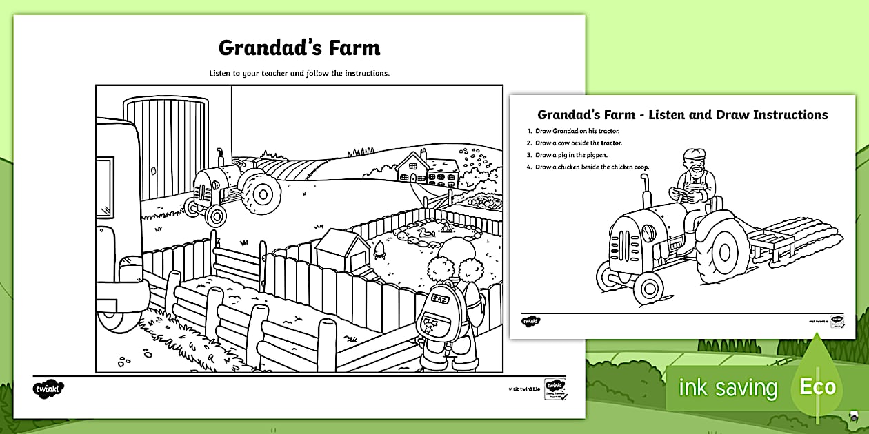 Listen and Draw Instructions and Activity Sheet | Twinkl