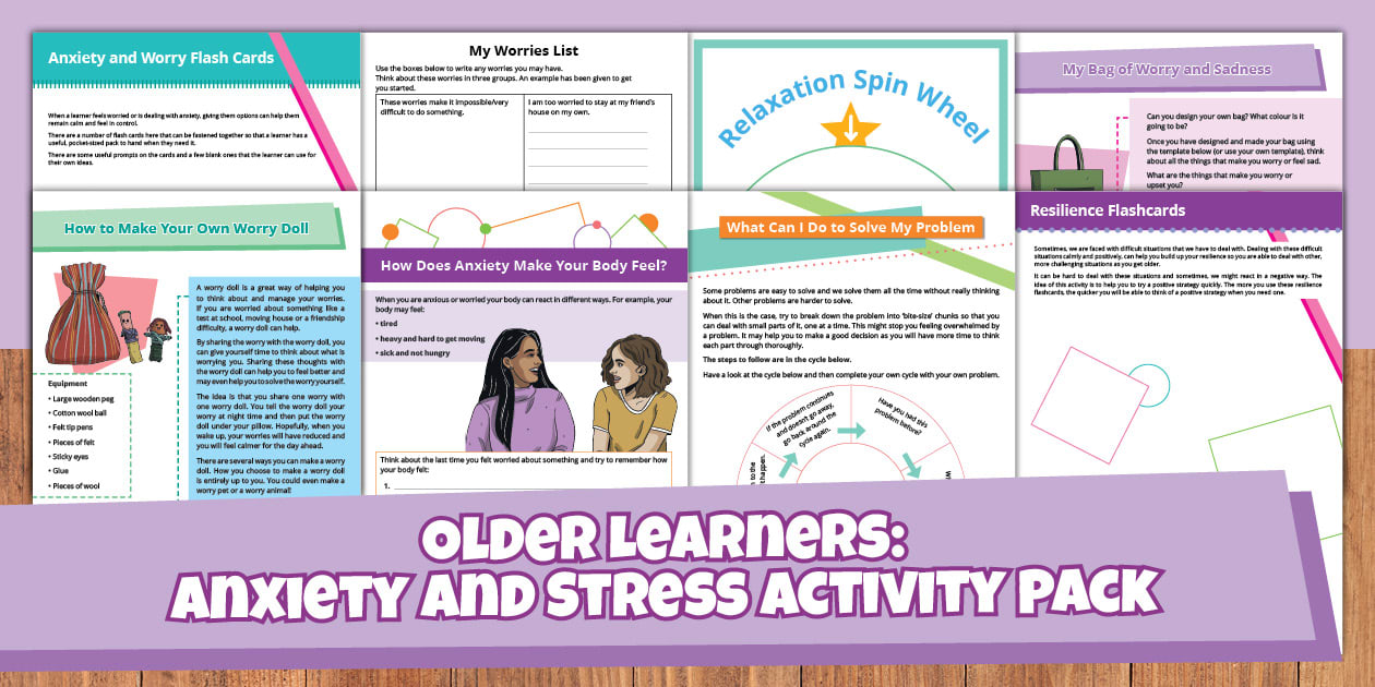 Older Learners: Anxiety and Stress Activity Pack