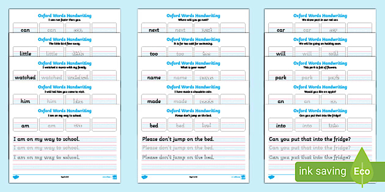 Cursive High Frequency Words 1-100 Pack (Lehrer gemacht)