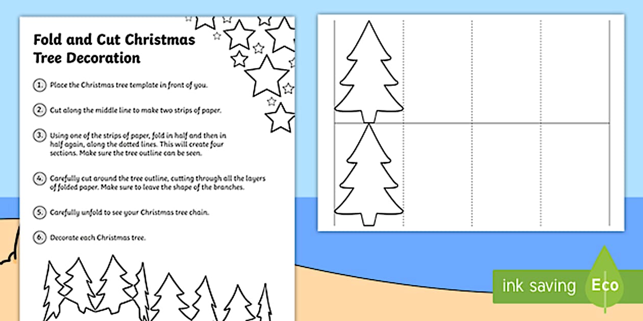 Fold and Cut Printable Christmas Ornaments | Twinkl - Twinkl