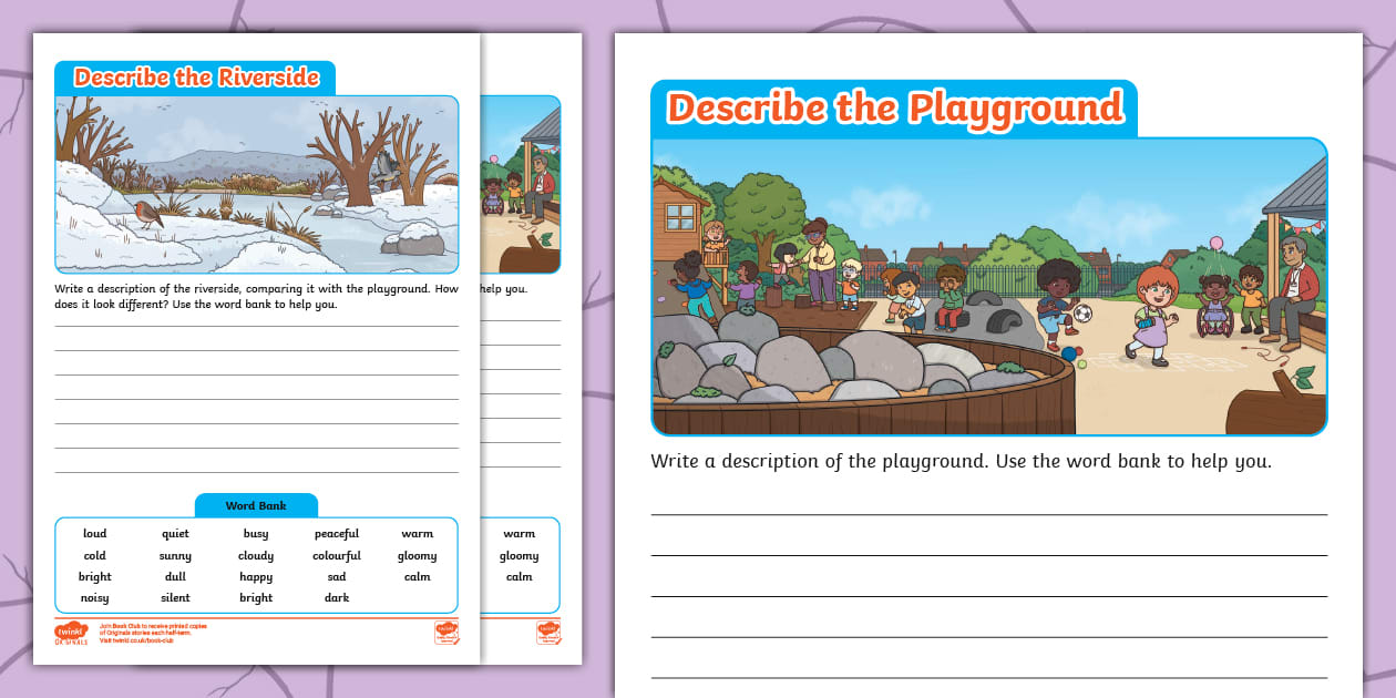 The Grumpy Old Stone Describe the Setting Worksheets