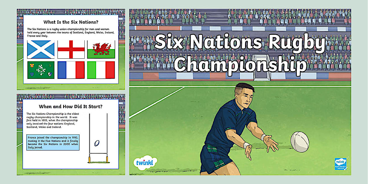 Six Nations Championship Rugby PowerPoint - Twinkl Scotland