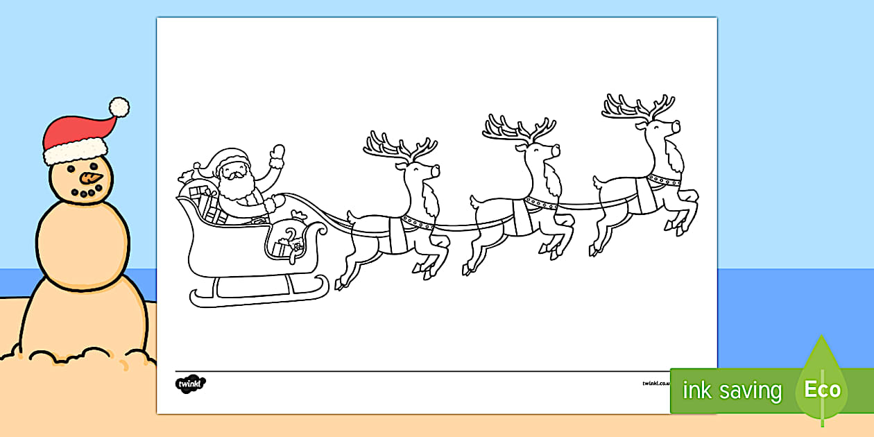 Reindeer Listen and Colour Worksheet / Worksheet - Twinkl