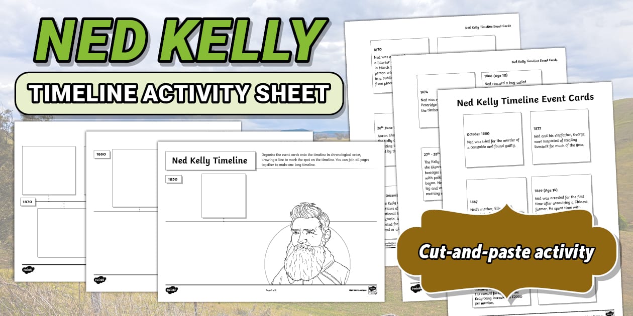 Ned Kelly Timeline Activity Sheet