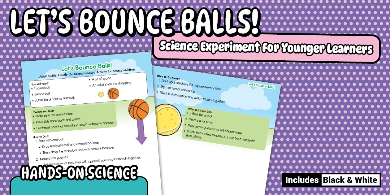 Bouncing Balls Science Experiment - Kids