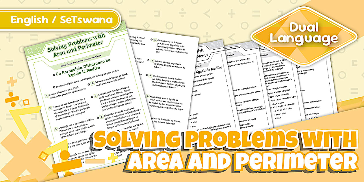 Grade 7 Maths - Term 2 - Solving Problems with Area and Perimeter ...