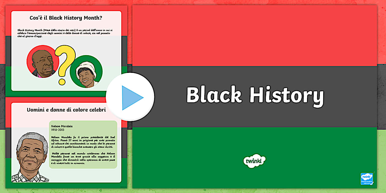 Black History Presentazione PowerPoint