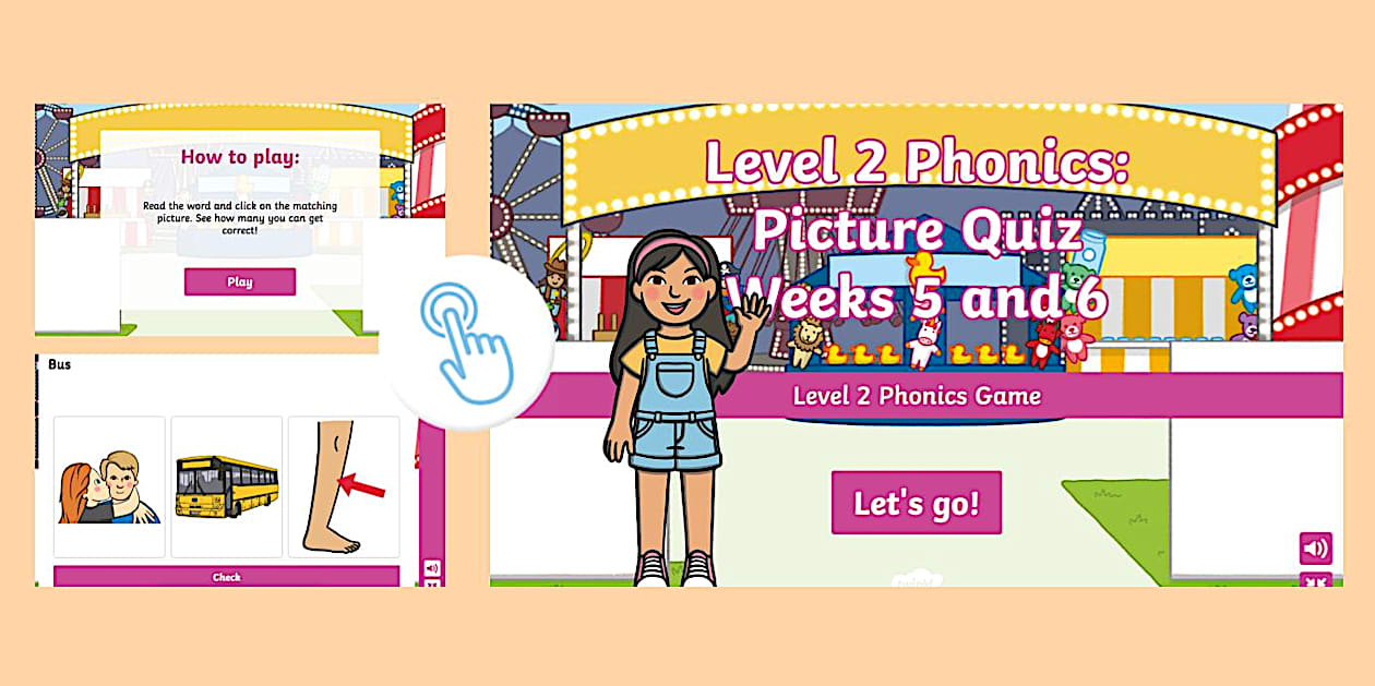 Level 2 Phonics: Picture Quiz Weeks 5 and 6 (Teacher-Made)