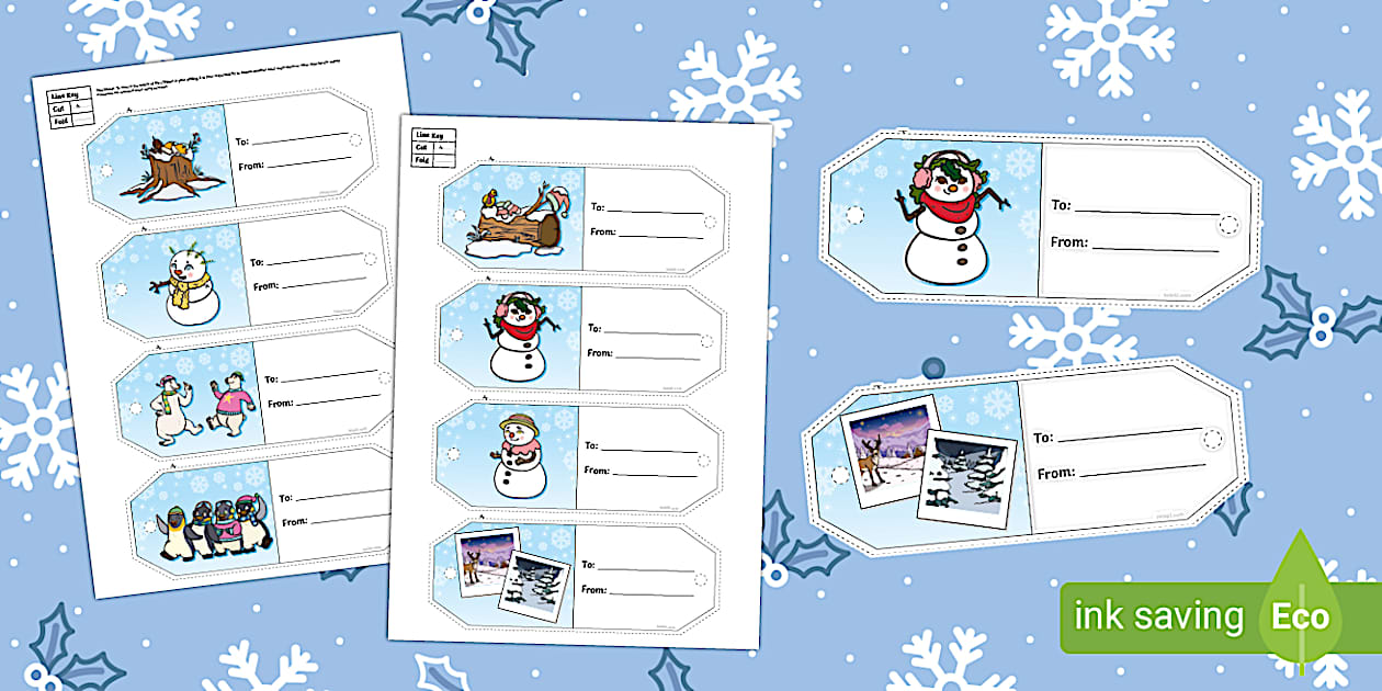 Winter Gift Tags (Teacher-Made) - Twinkl
