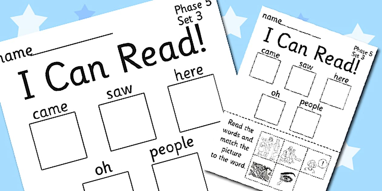 I Can Read Phase 5 Set 3 Words Worksheet / Worksheet