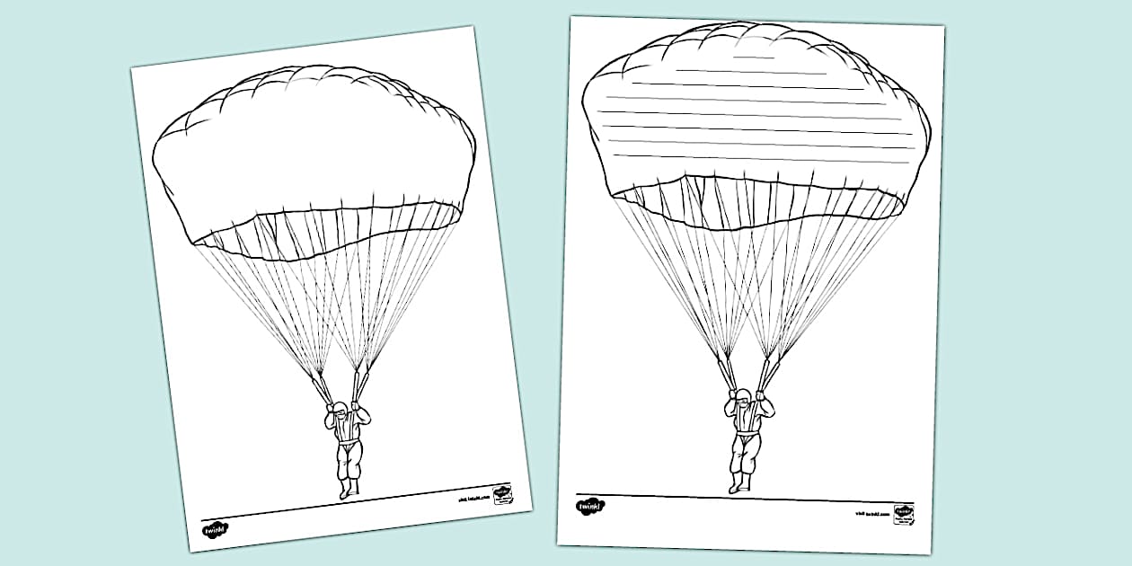 Parachute Writing Frame (teacher made) - Twinkl