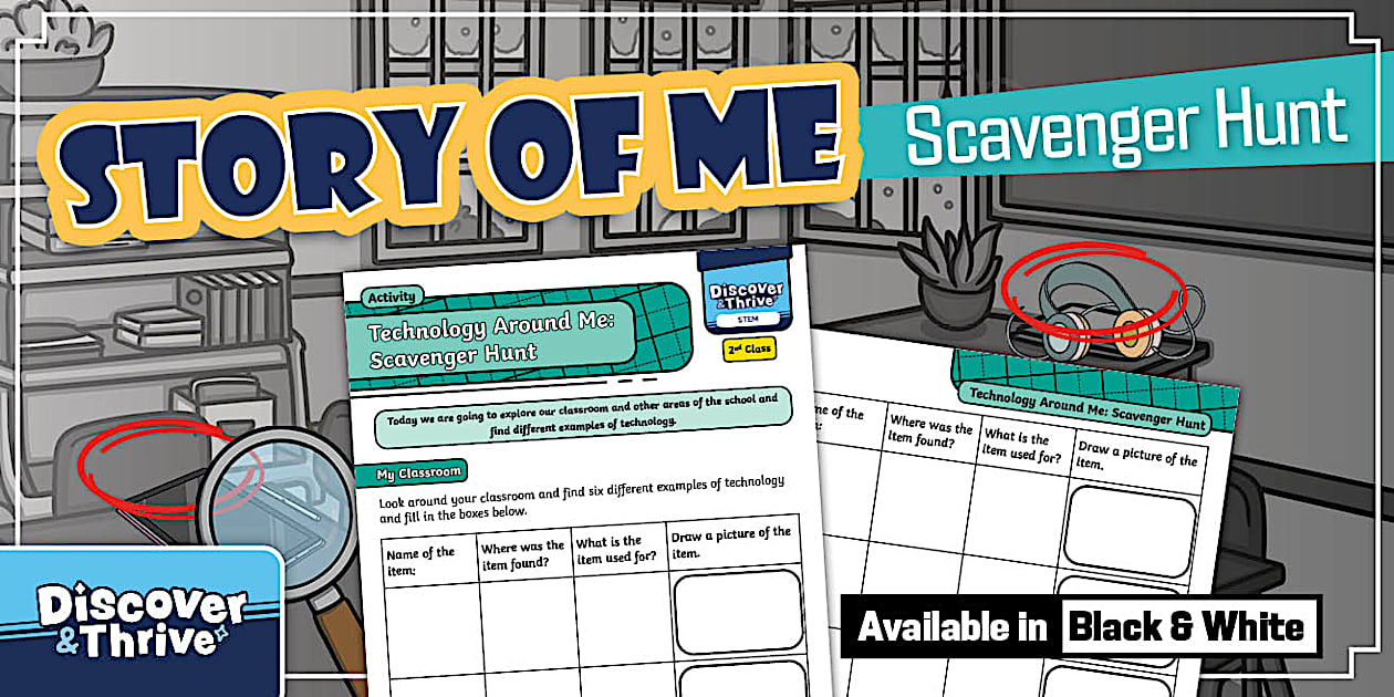 STEM (Technology) Story of Me Scavenger Hunt 2nd Class