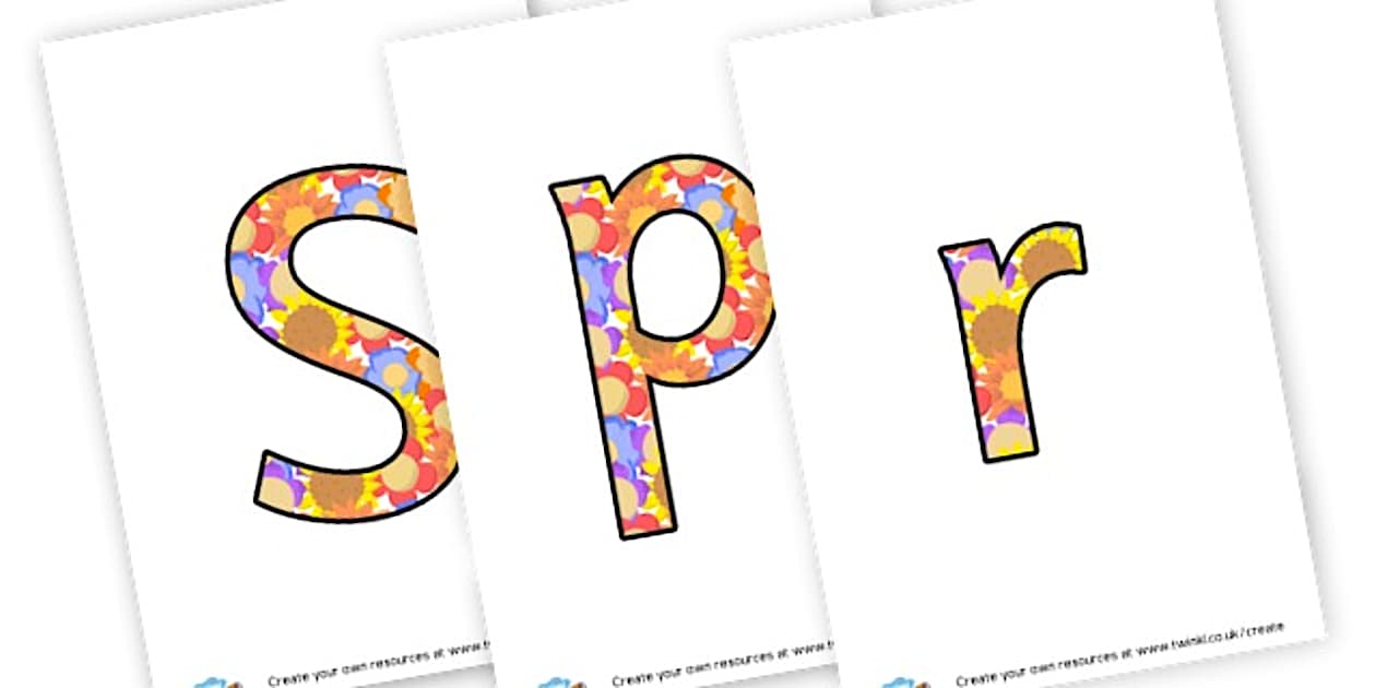 Spring 1 Display Lettering - display lettering - Twinkl