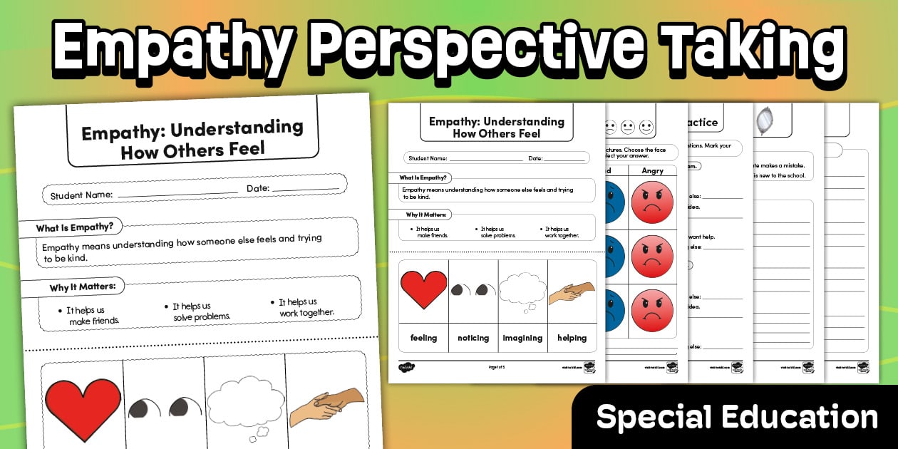 Empathy Perspective Taking Activity for Special Education