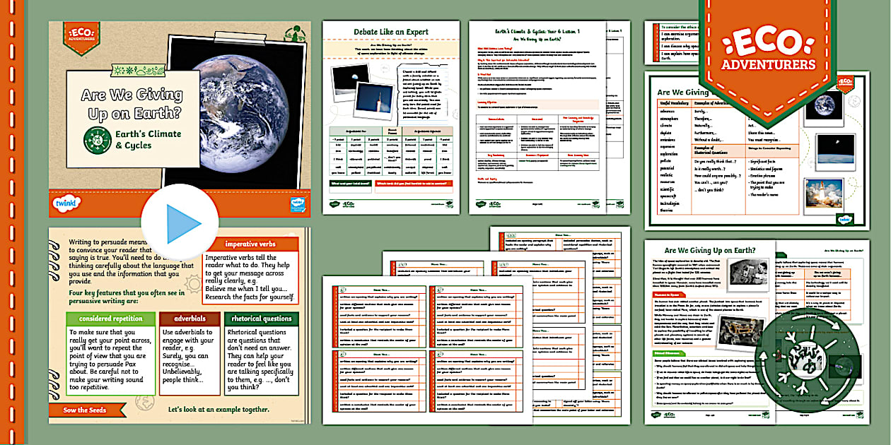 Year 6 Earth's Climate and Cycles Lesson 1 (teacher made)