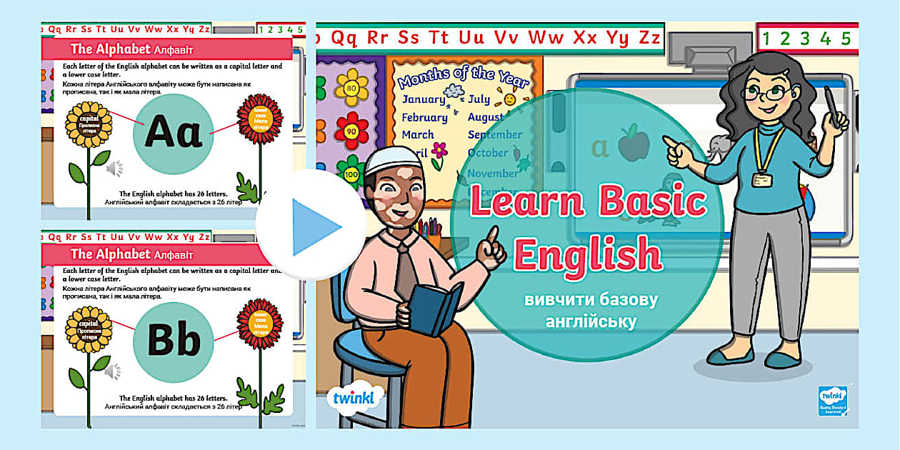 FREE! - Ukrainian Translation EAL Teaching Basic English PowerPoint