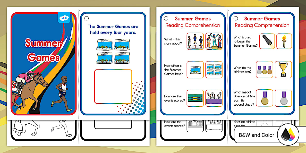 Summer Games Adapted Reader for Special Education - Twinkl