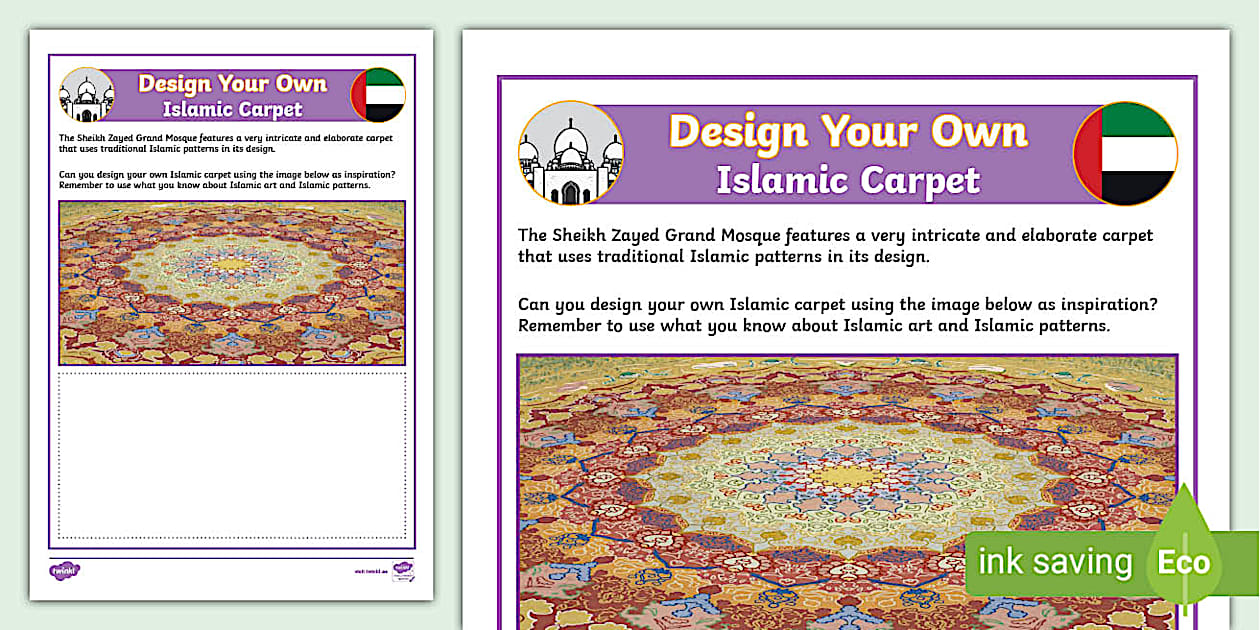 Design Your Own Islamic Carpet Activity (teacher made)