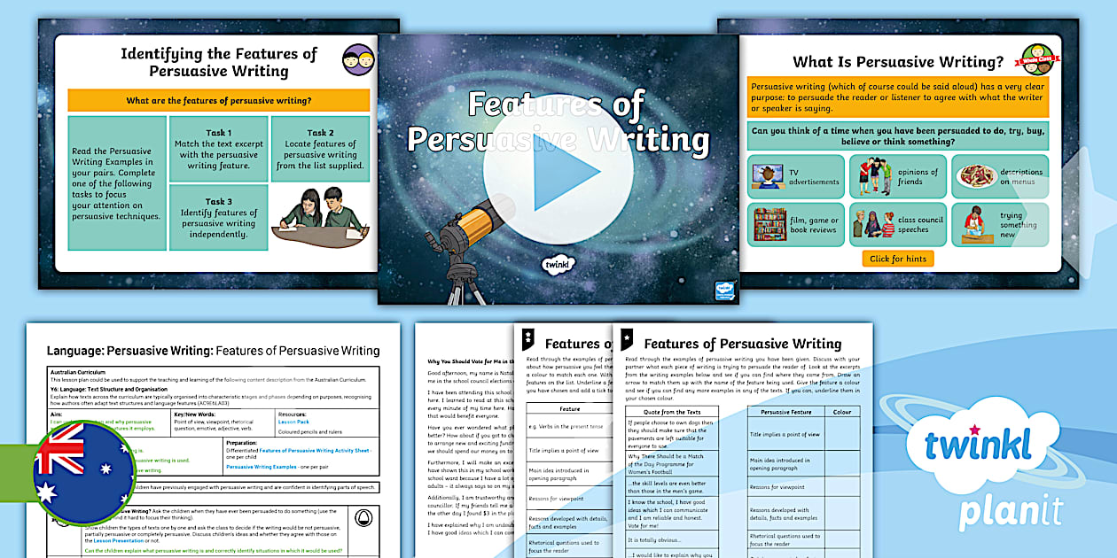 Persuasive Essay Lesson Plan | Year 6 | Space Travel