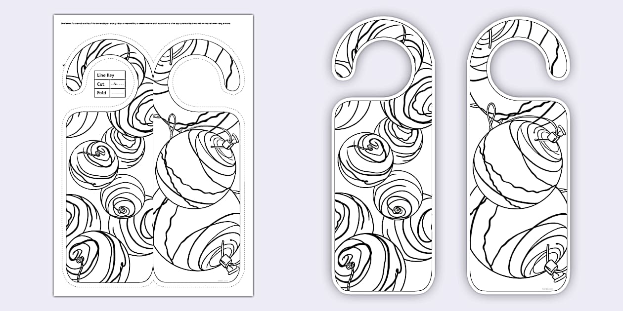 Yo-Yo Coloring Door Hanger Worksheet (Teacher-Made) - Twinkl