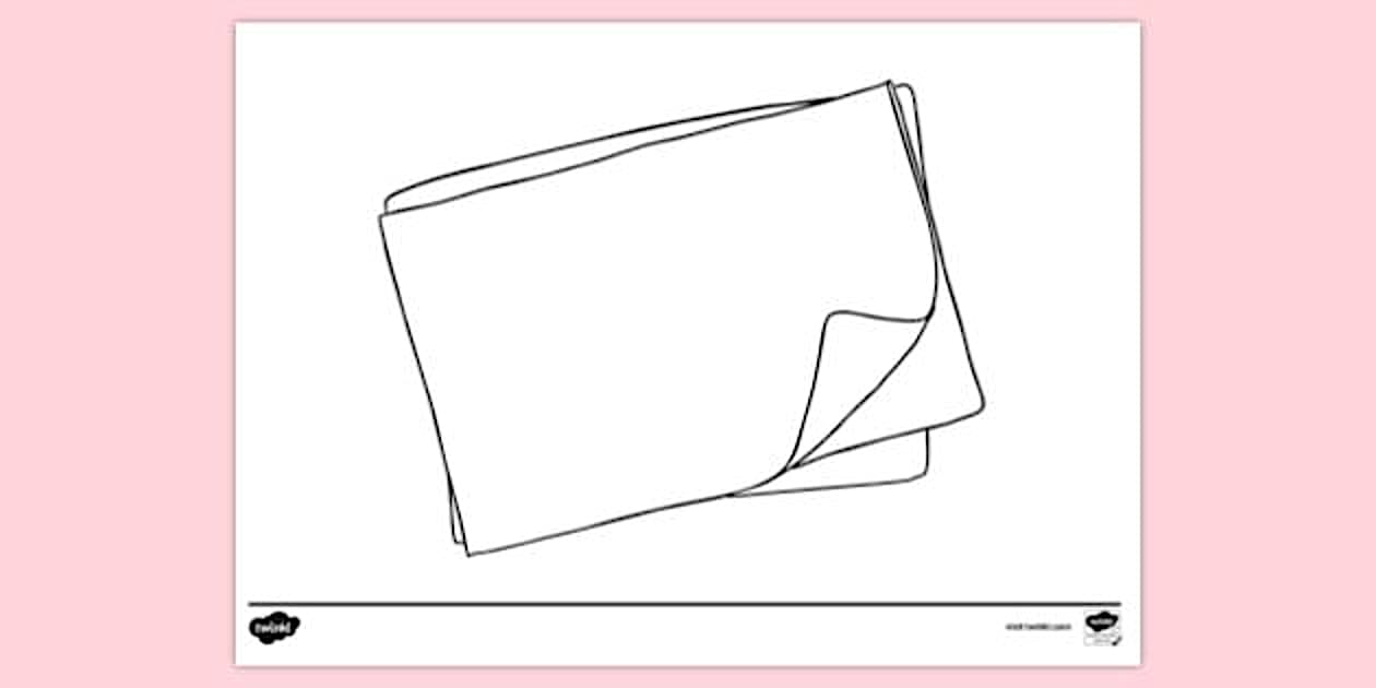 Tissue Paper Colouring Sheet | Colouring Sheets - Twinkl