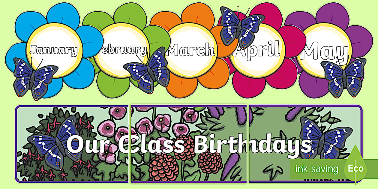 Birthday Butterfly Display Pack (Teacher-Made) - Twinkl