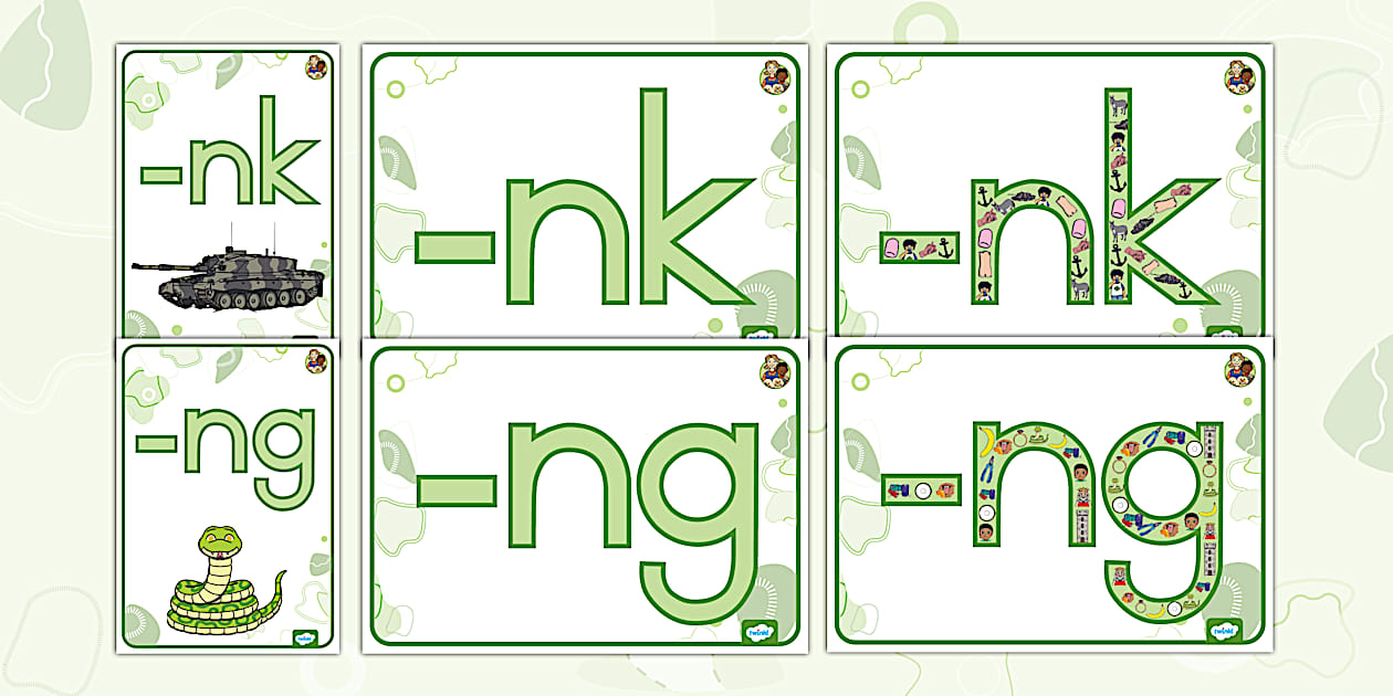 Graad 3 Klanke: Plakkate -ng, nk