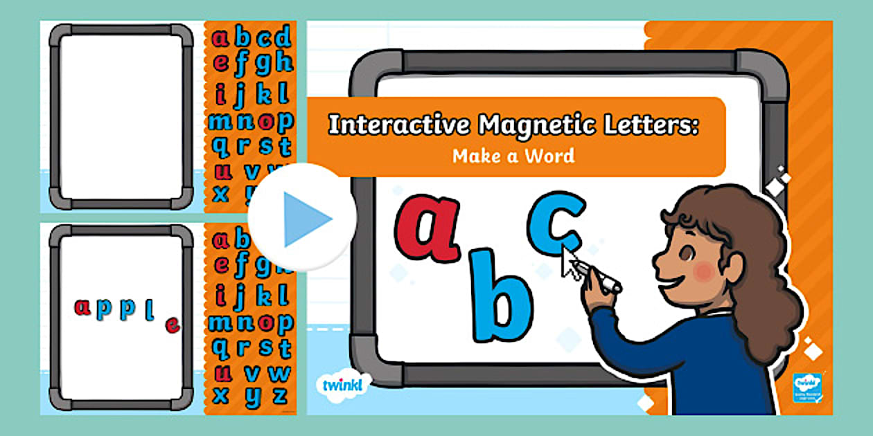Interactive Magnetic Letters of the Alphabet PowerPoint
