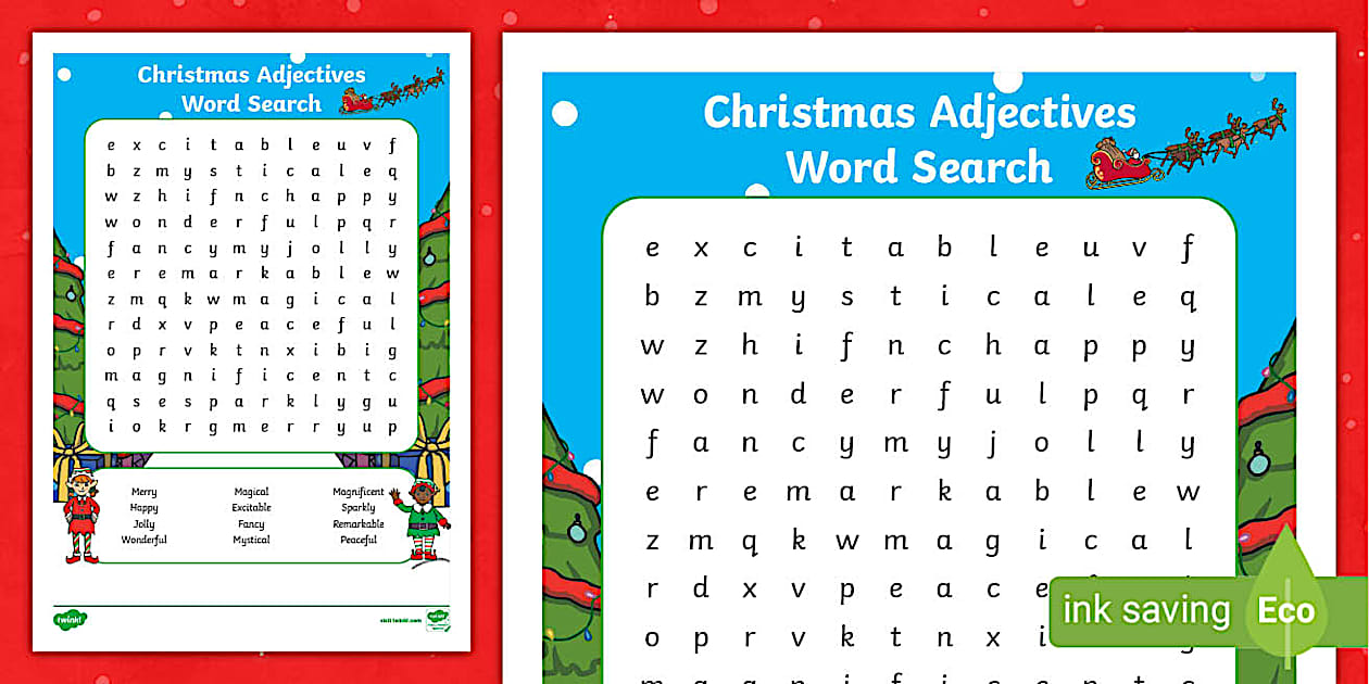 Christmas Adjectives - Primary Resources (Teacher-Made)