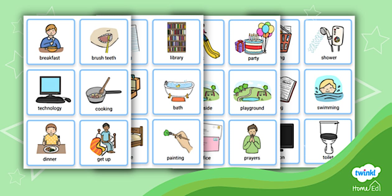 Visual Time Table for Home Education (teacher made) - Twinkl