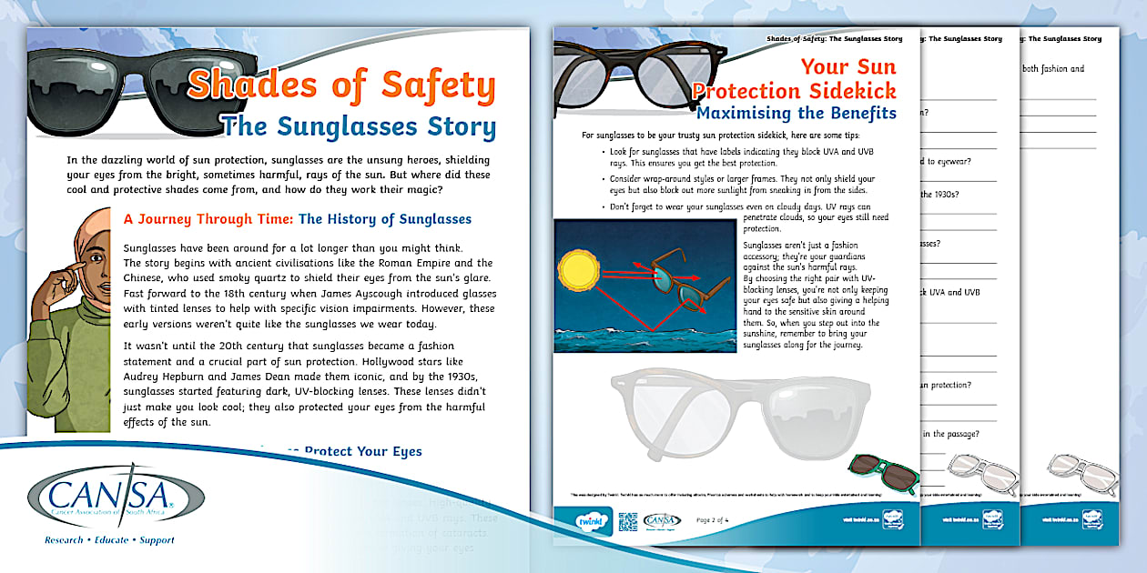 Shades of Safety: The Sunglasses Story (teacher made)