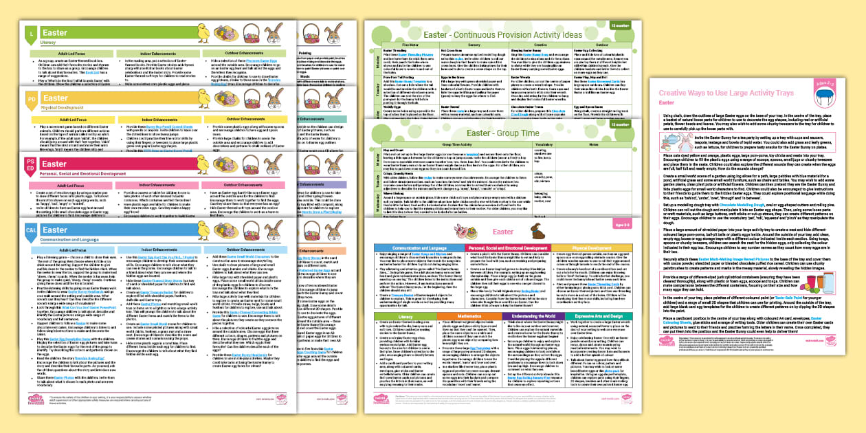 EYFS Ages 2-3 Easter Bumper Planning Pack | Twinkl - Twinkl