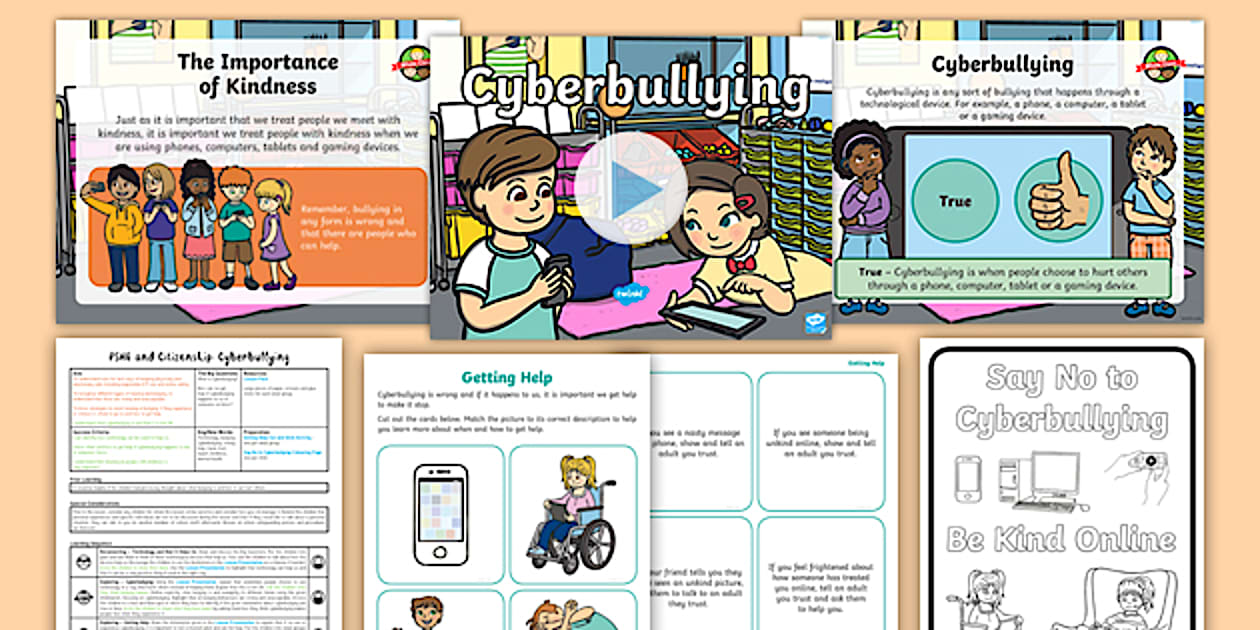 PSHE and Citizenship - Cyberbullying KS1 Lesson Pack