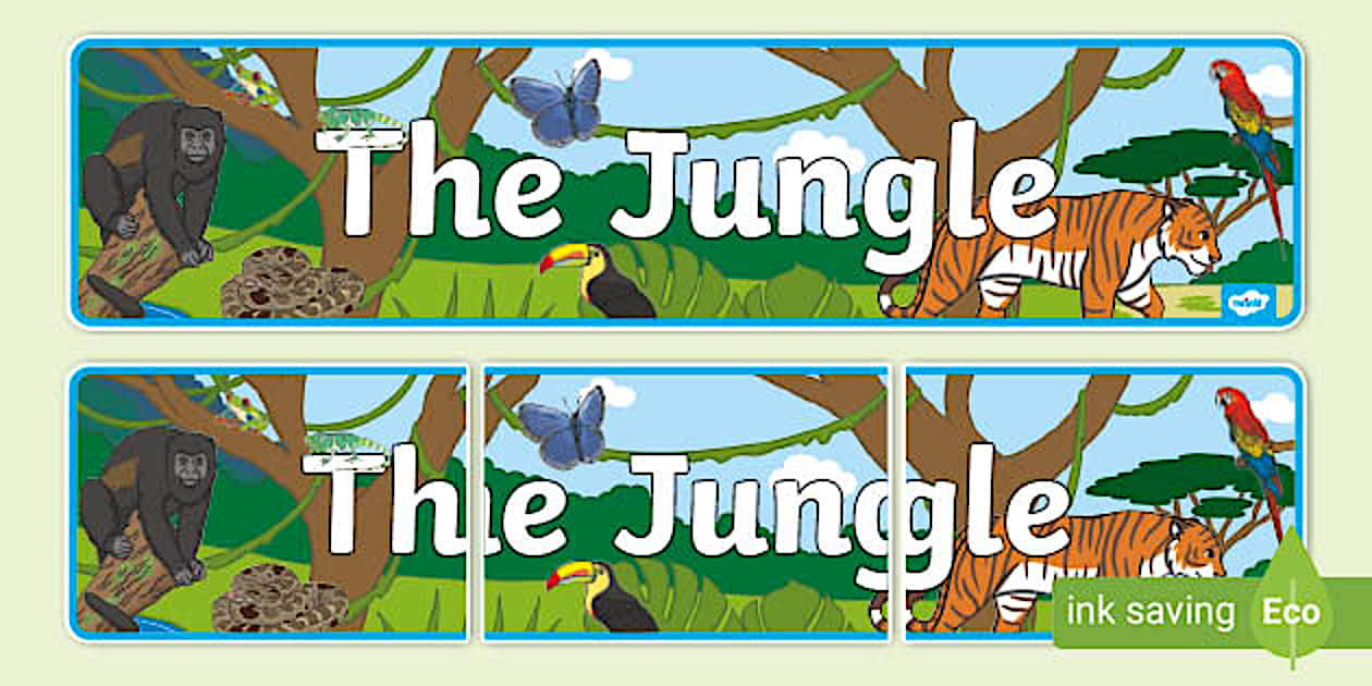 The Jungle Display Banner (teacher made) - Twinkl