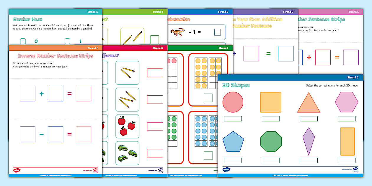 👉 Interactive PDF: Pre-Key Stage Standards Maths Activities - Standard 4