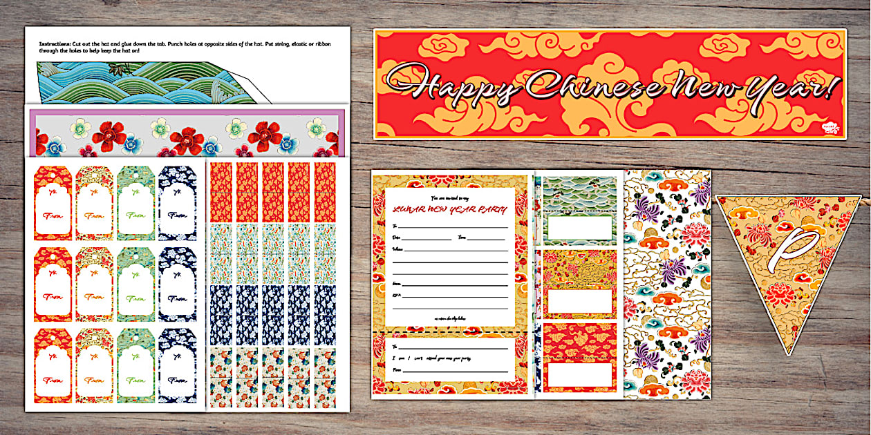 Chinese & Lunar New Year Patterns | Twinkl Party