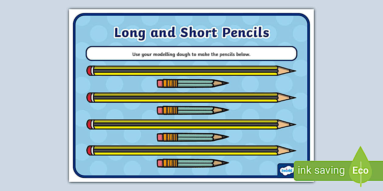 Long and Short Pencils Modelling Dough Mat (Teacher-Made)