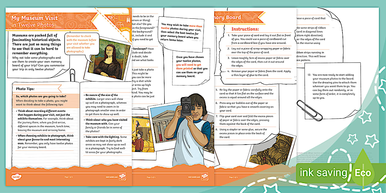 My Museum Visit in Twelve Photos (Ages 7 - 11) - Twinkl