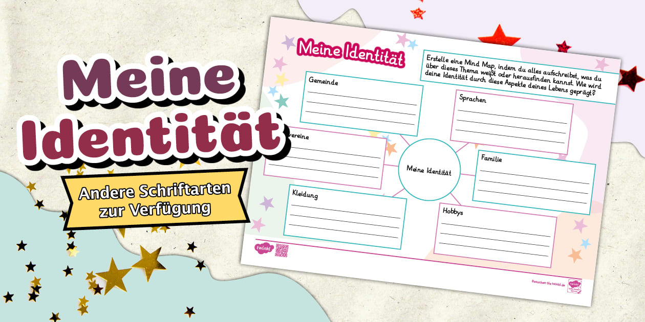 Meine Identität - Mind-Map