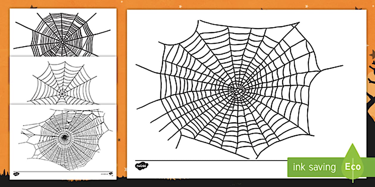 Blank Spider's Webs | Twinkl (teacher made) - Twinkl