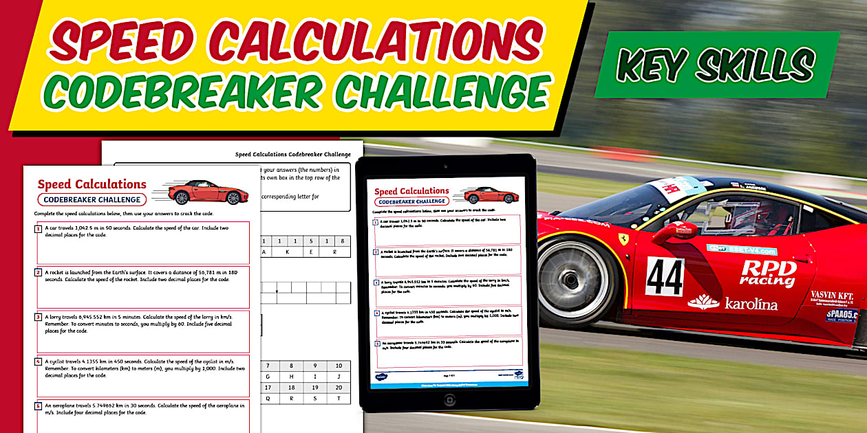 Sixth Grade Speed Codebreaker Worksheet (teacher made)