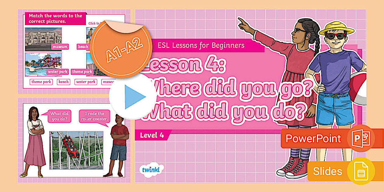 ESL Curriculum Level 4, Lesson 4 (teacher made) - Twinkl