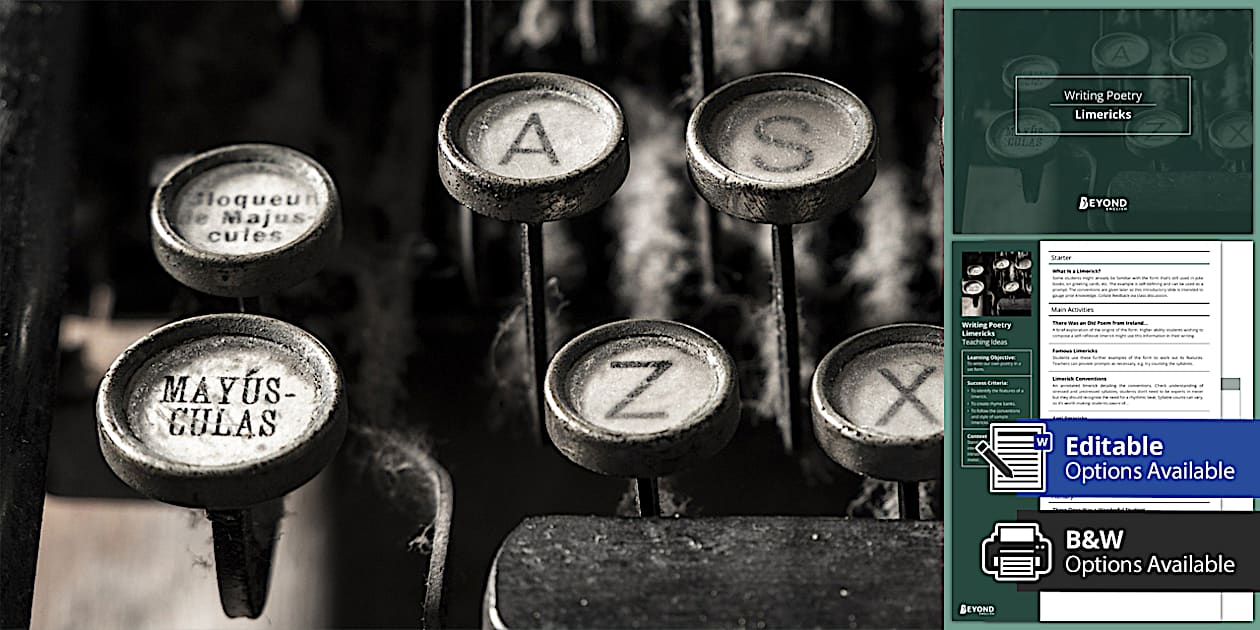 Writing Poetry: Limericks Lesson Pack - Twinkl