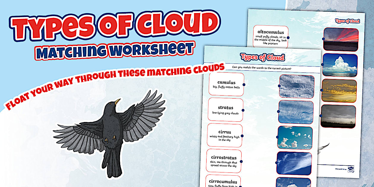 Intermediate Phase Natural Science - Types of Cloud - Matching ...