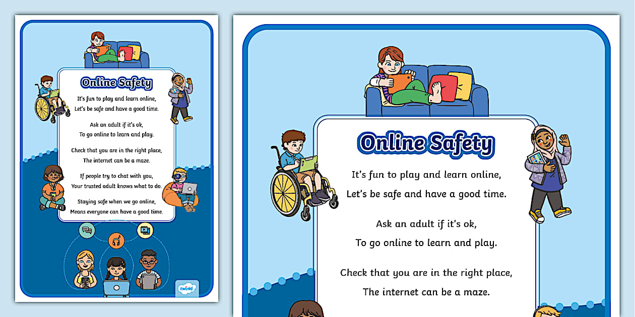 Online Safety Poem (Lehrer gemacht) - Twinkl