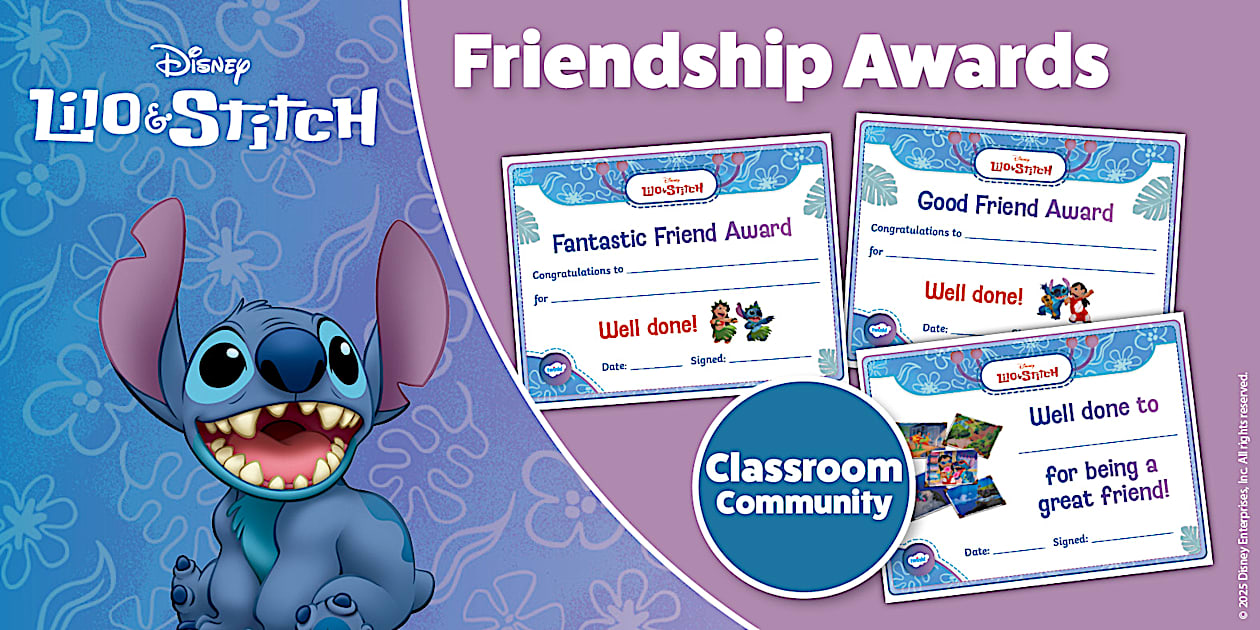 Lilo & Stitch: Friendship Certificates