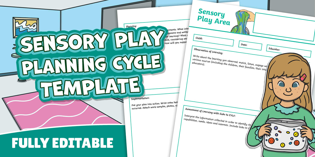 Sensory Play Planning Cycle Template