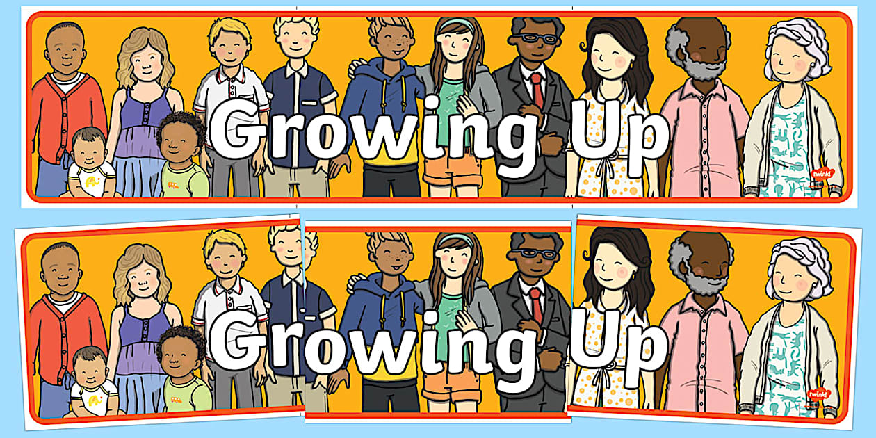 👉 Growing Up Display Banner (teacher made) - Twinkl