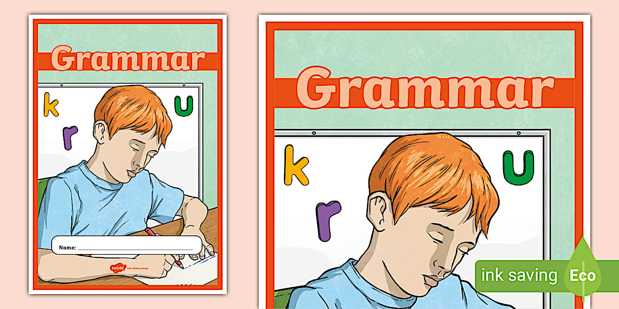 Grammar Book Cover (teacher made) - Twinkl