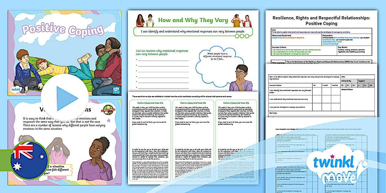 Year 3 RRRR Positive Coping Lesson Pack (teacher made)